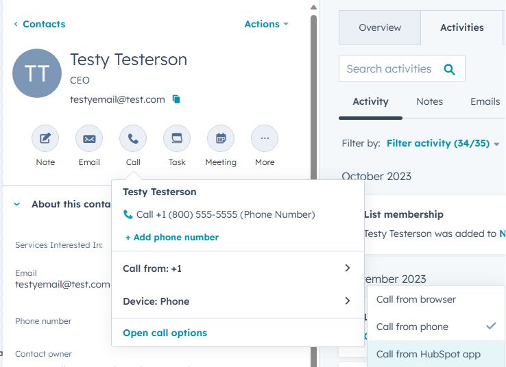 HubSpot Calling: Call Directly from the HubSpot Mobile App